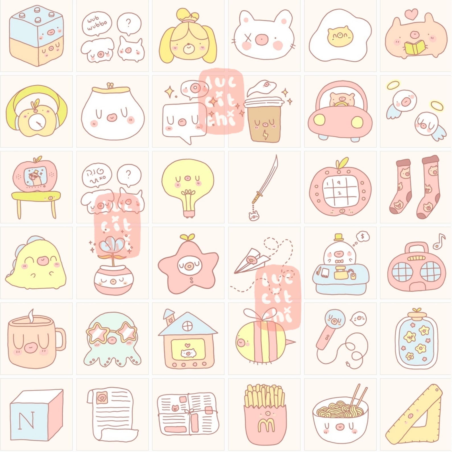106 Cute Pastel Digital Icons for Your Phone !! - Etsy