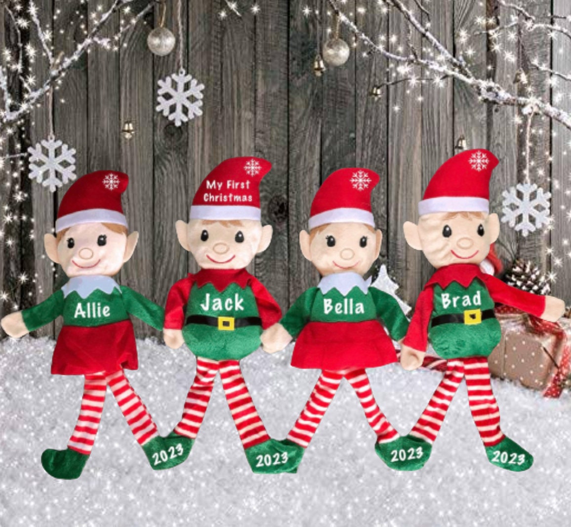 Personalized Plush Christmas Elf - Etsy