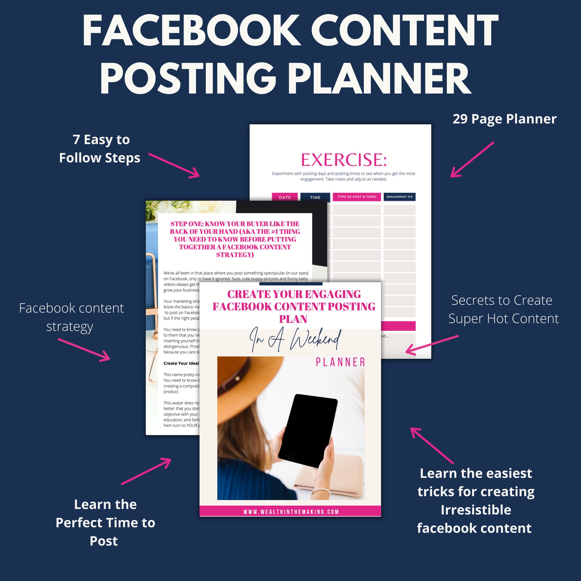 Facebook Content Planner, Content Planner, Engaging Post Planner ...