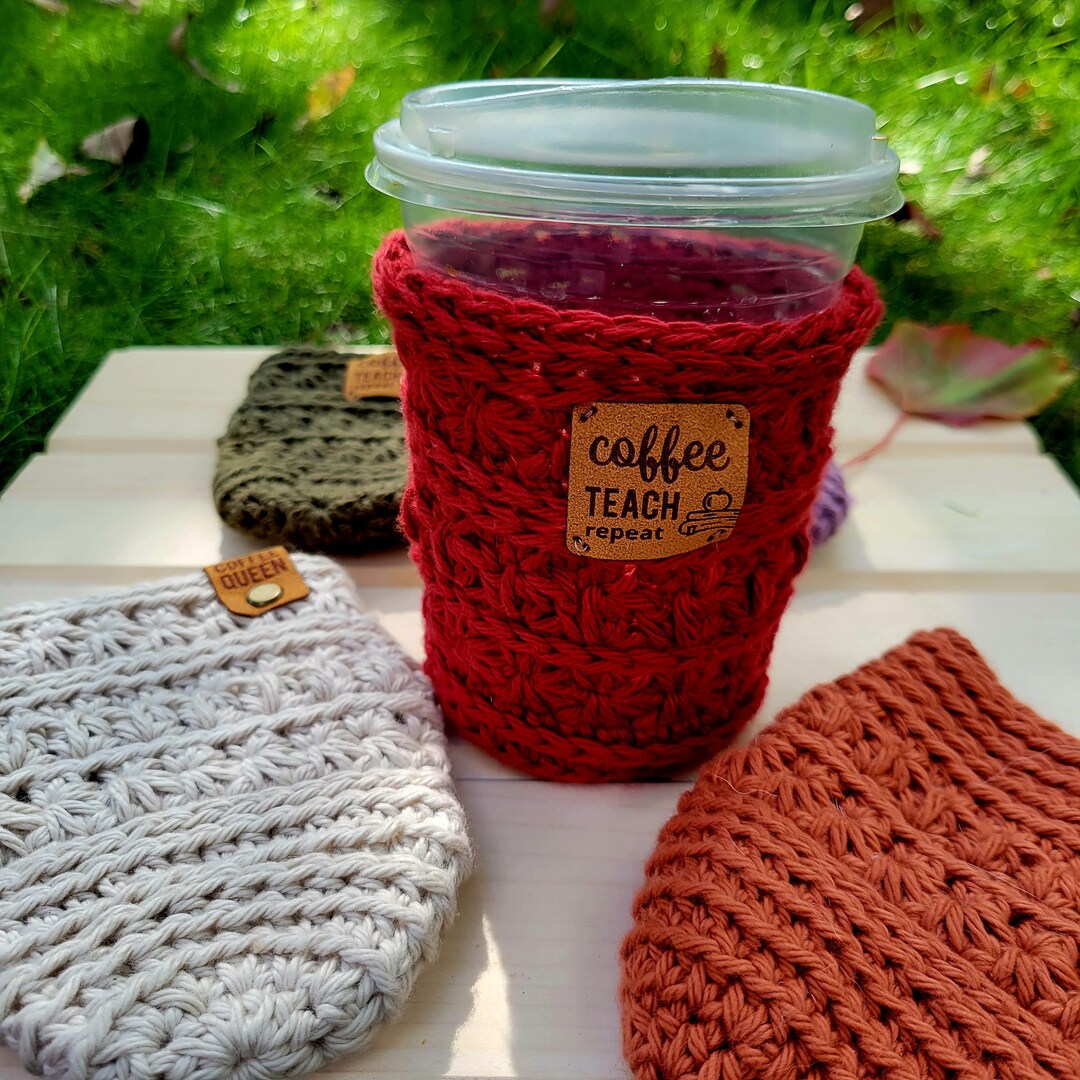 Iced Coffee Sleeve, Cold Drink Sleeve, Iced Coffee Cup Cozy, PSL Gifts ...