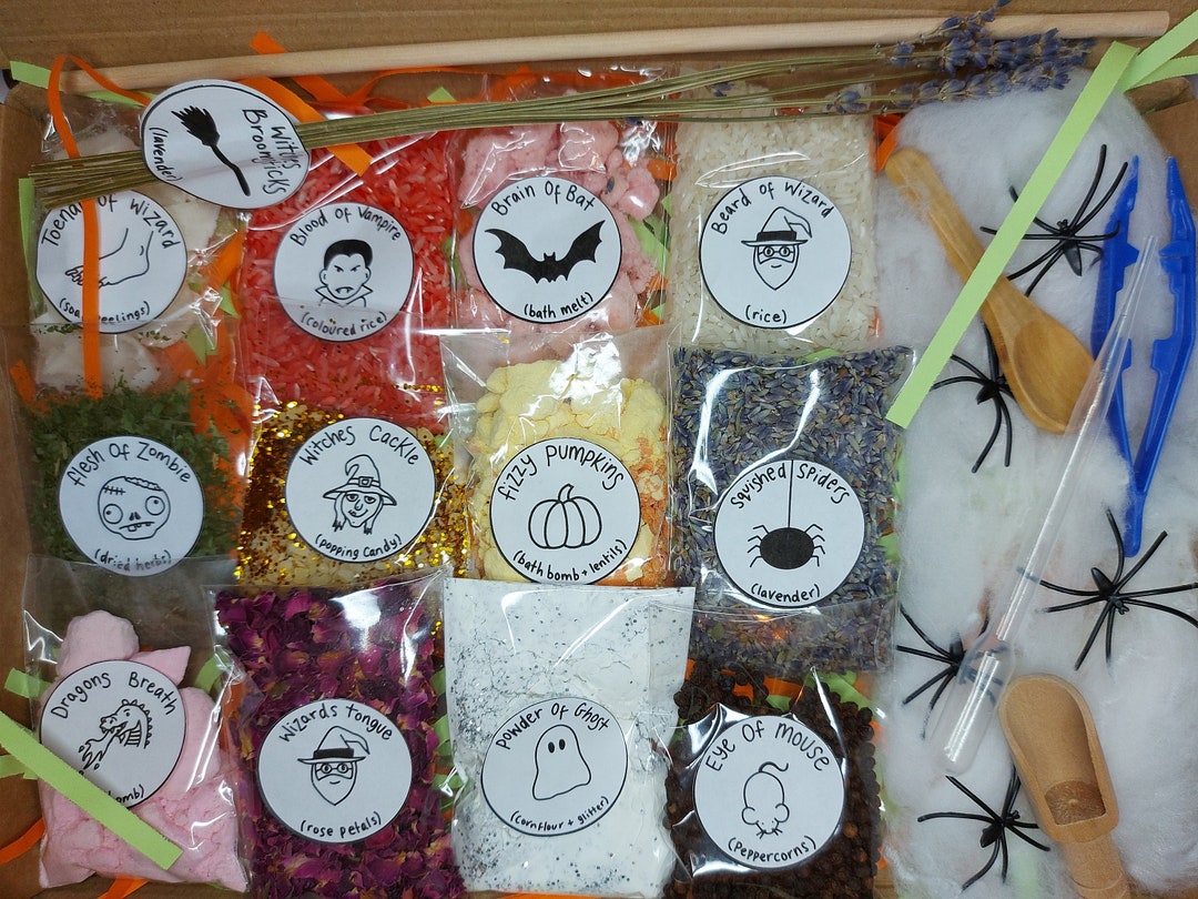 Halloween Potion Kit Spooky Potion Mud Kitchen Accessories Sensory Play ...