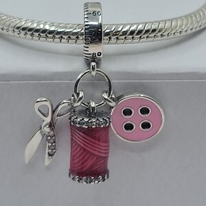 Charm for Pandora Bracelet Sewing Thread Sterling Silver 925 - Etsy