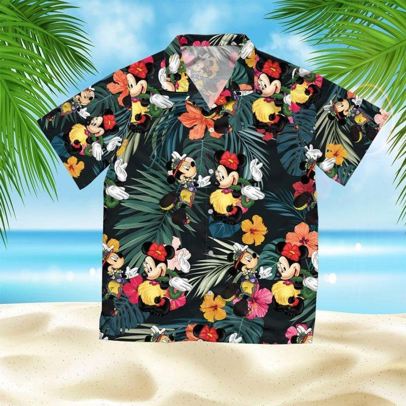 Mickey And Minnie 3D Hawaiian Shirt Gift For Fans Aloha