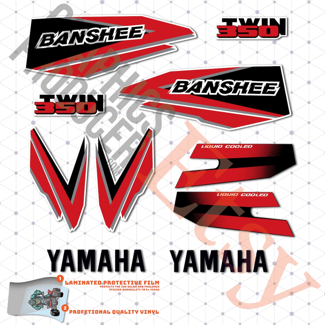 Yamaha Banshee 2000 Replica Decals/stickers - Etsy
