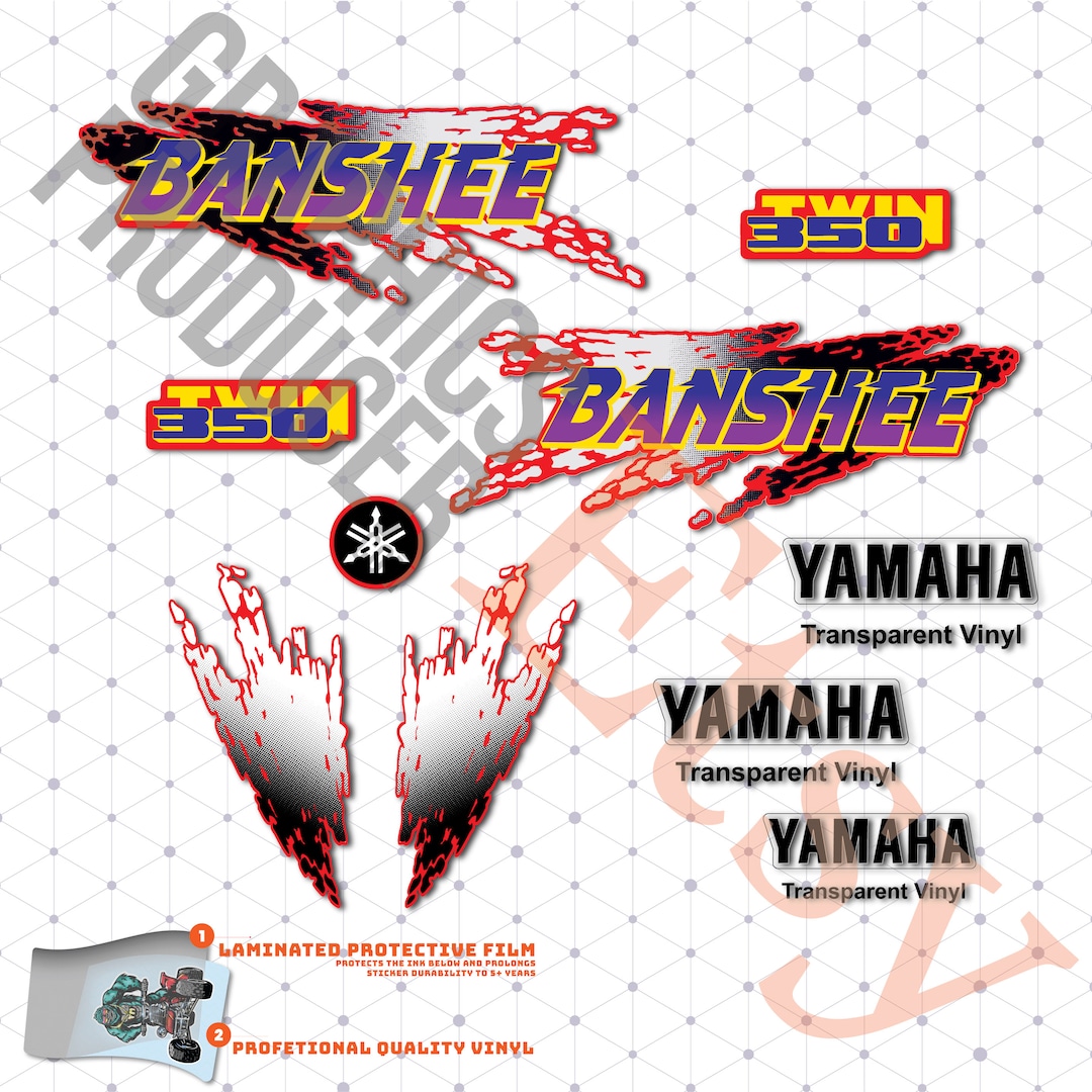 Yamaha Banshee 1997 Replica Decals/stickers - Etsy