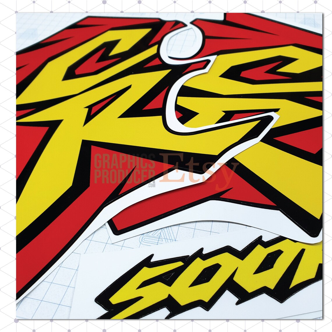 Yamaha Banshee 350 Miami Graphics Decals Stickers Custom Fresh NEW ...