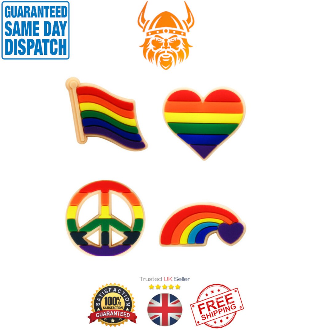 PVC Shoe Charm Fit Crocs Pride LGBT Craft Accessories Jibbitz - Etsy UK