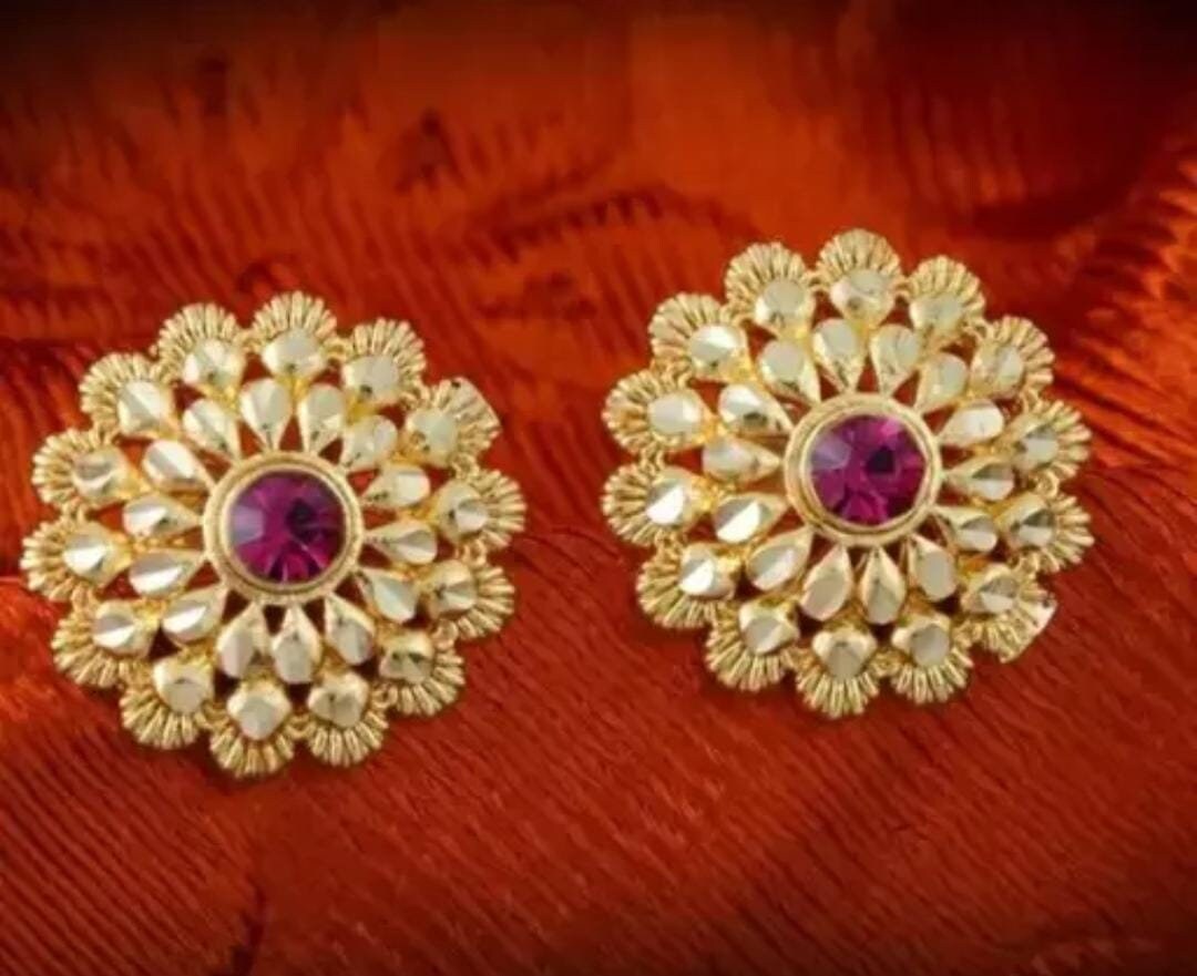 Traditional South Indian Gold Earrings