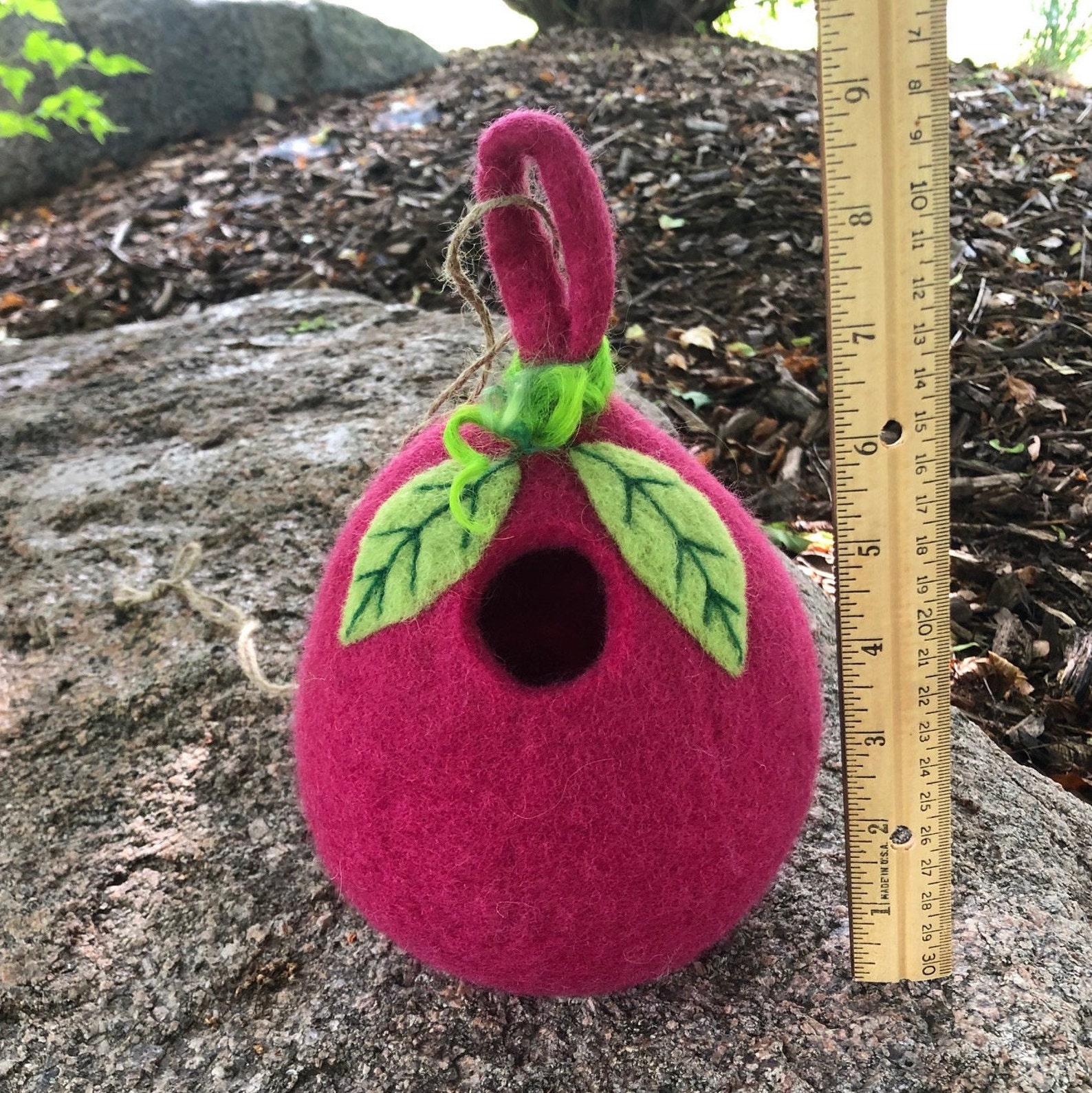 Felted Bird Pod Felted Wool Birdhouse Bird Eco Pod Unique - Etsy