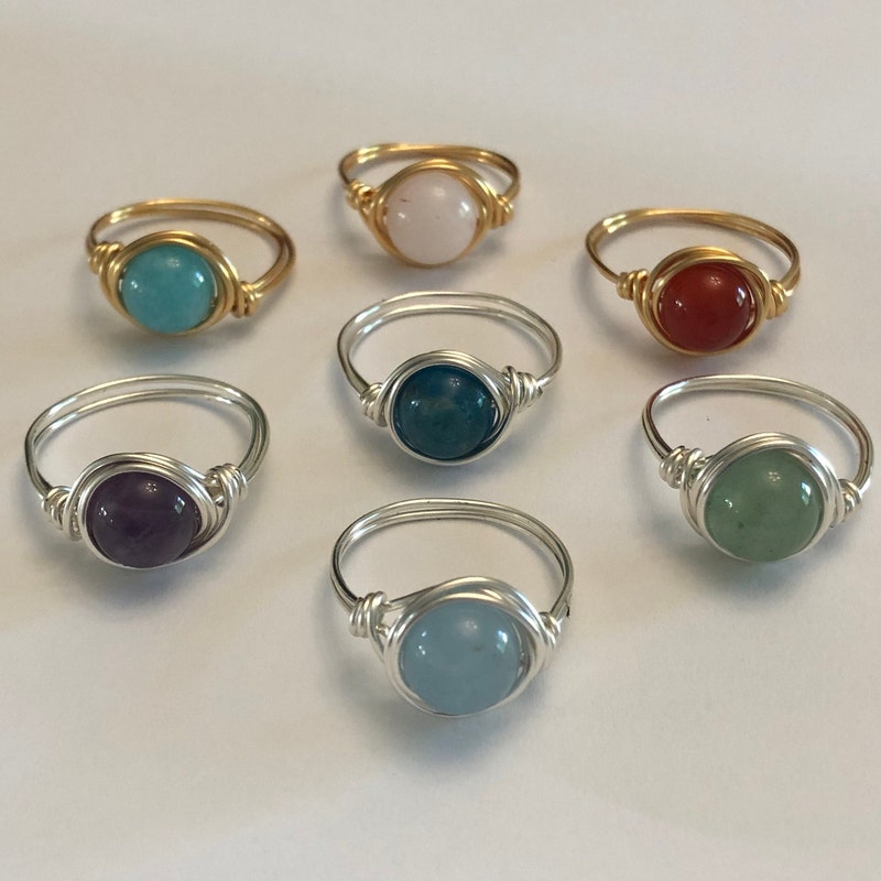 Wire Wrapped Ring - Etsy