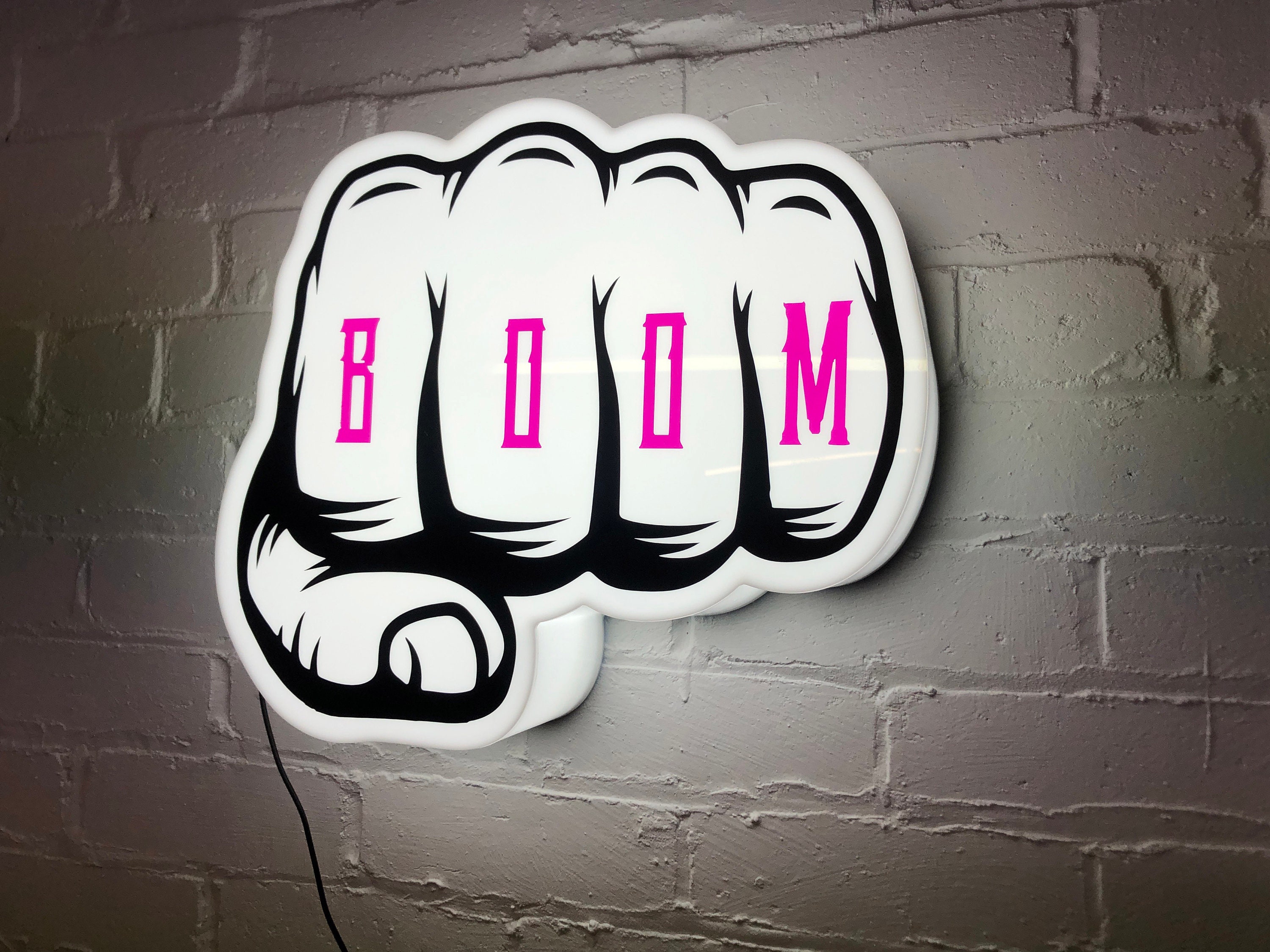 Fist Light 3D Led Wall & Desk Light Boxing Light Tattoo Light Customise ...