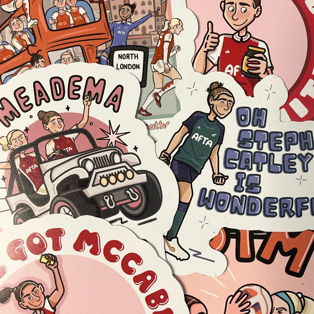 AFTA Stickers arsenal Women - Etsy UK