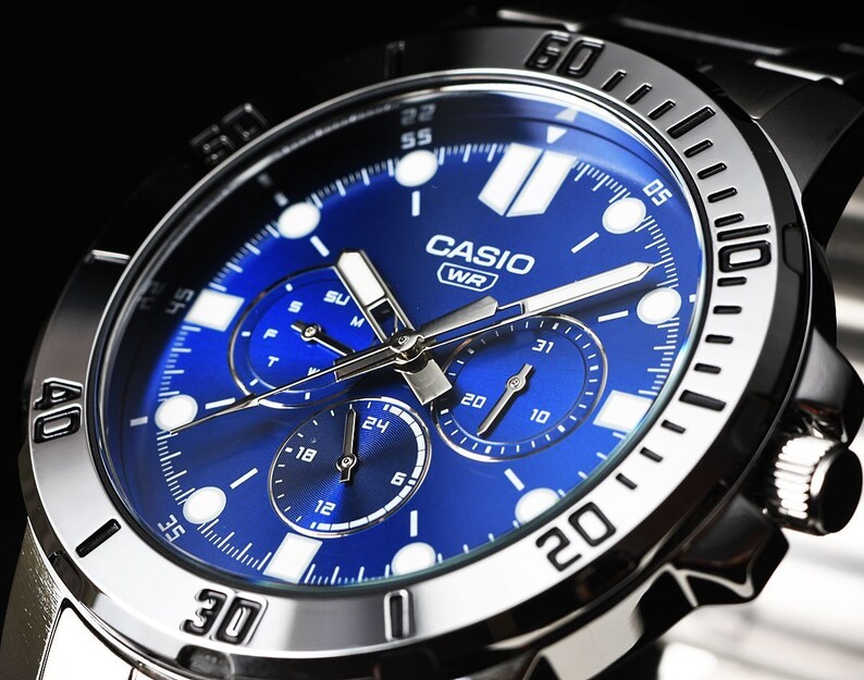 Casio Authentic Vintage Blue Watch. - Etsy
