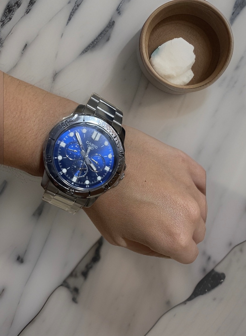 Casio Authentic Vintage Blue Watch. - Etsy