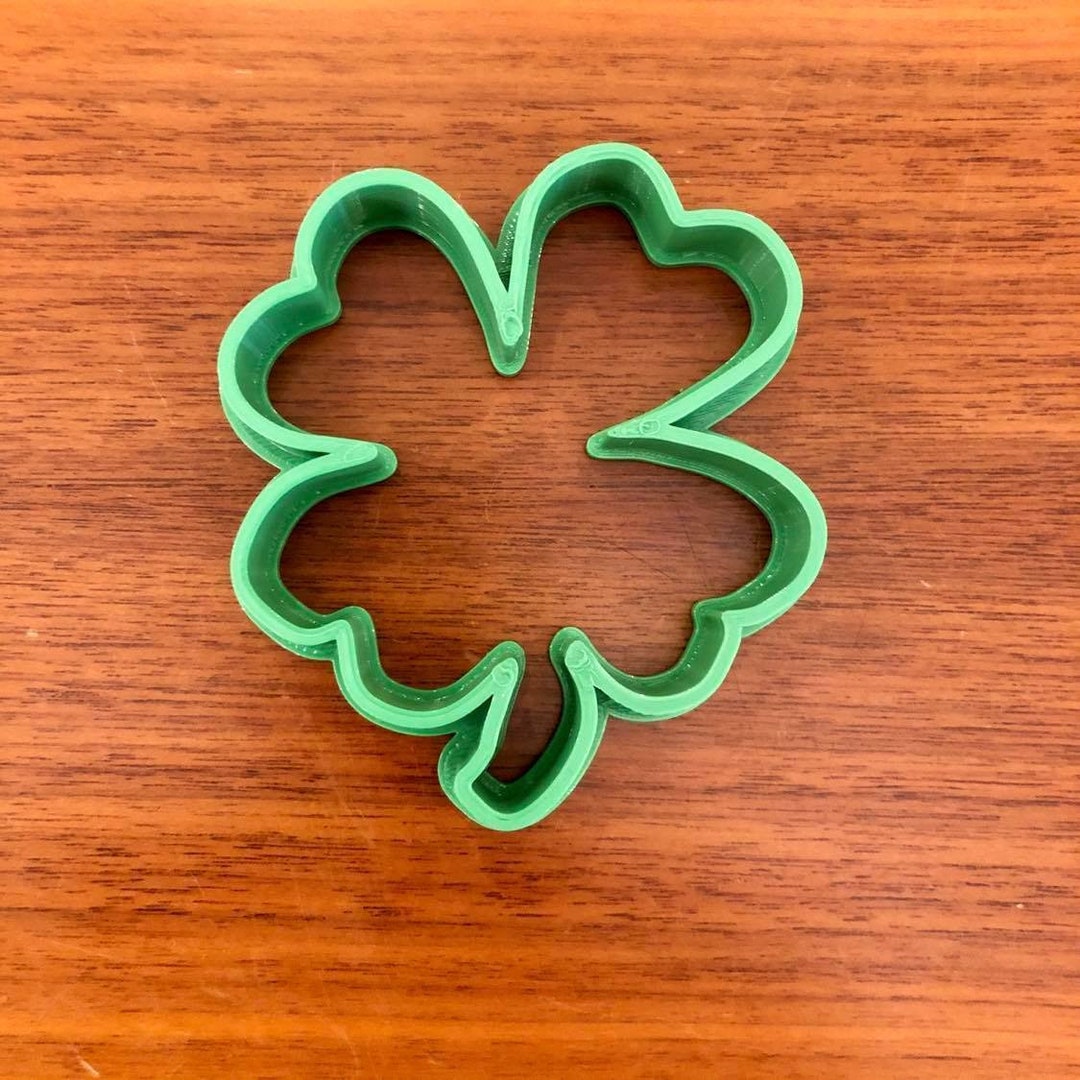 Four Leaf Clover Shamrock St Patricks Day Shape Cookie Cutter Dough ...