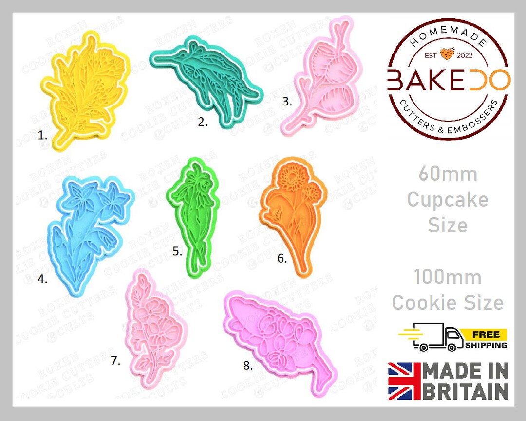 Australian Native Flowers Cookie Cutters - Etsy