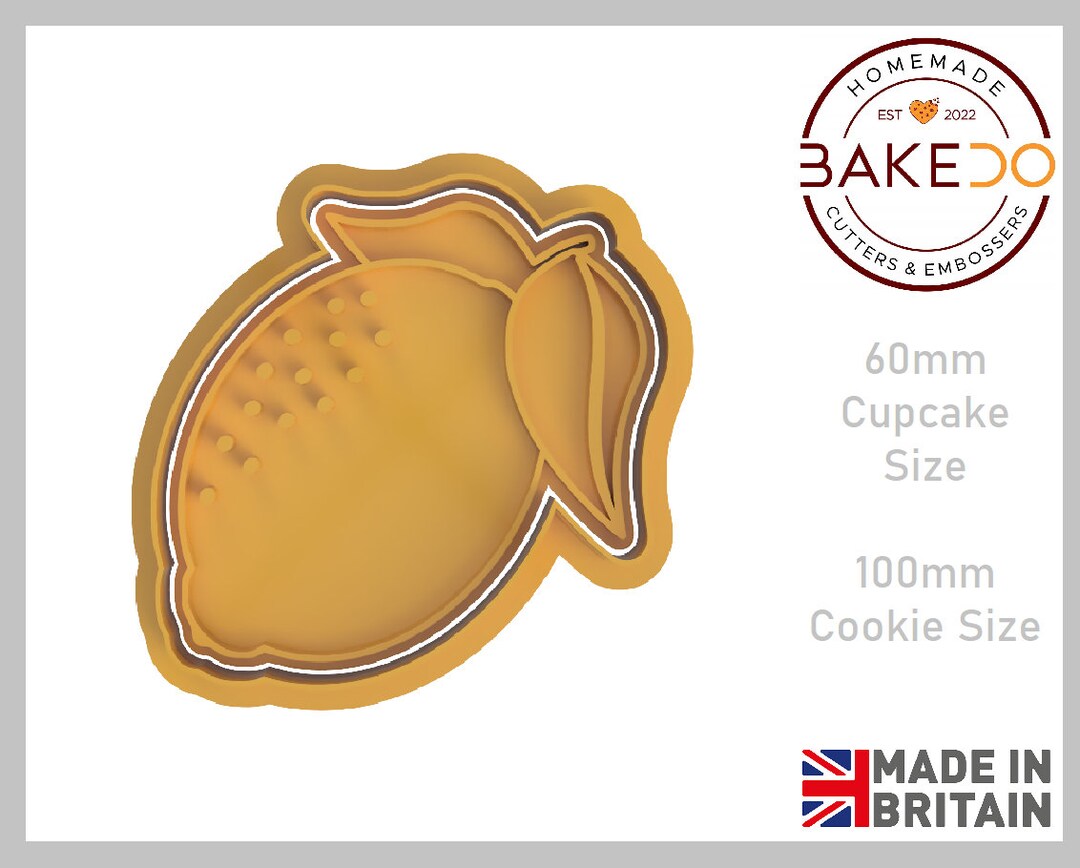Lemon Cookie Cutter + Stamp - Etsy