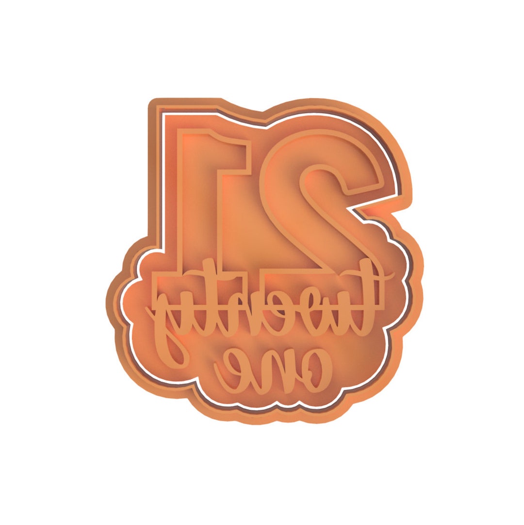 Twenty-one (21) Cookie Cutter and Embosser/stamp Set | Bakedo - Etsy