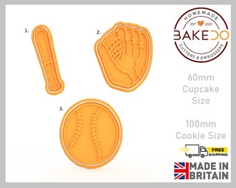 Set of 4 Baseball Metal Cookie Cutters NAWK69 - Etsy