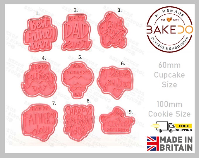 Best Dad Ever Father's Day 3D Printed Cookie Cutter. Best Dad Cookie ...