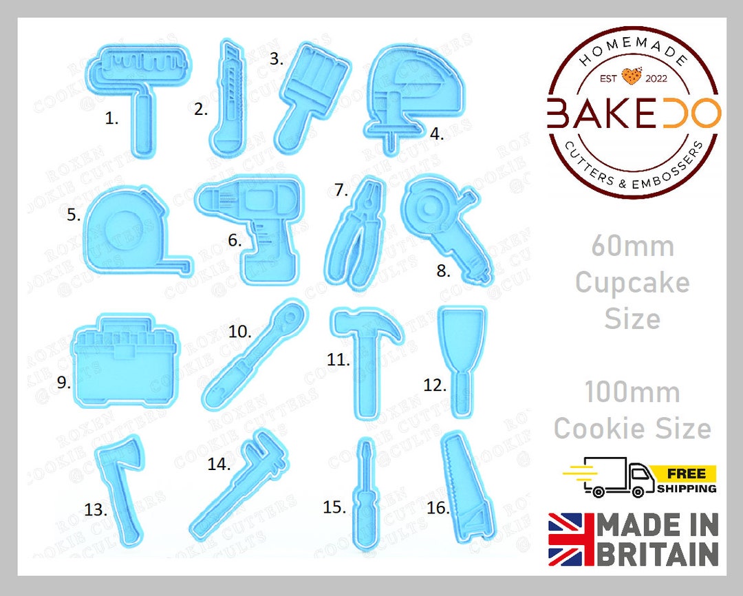Tools Cookie Cutters, Handyman, DIY, Workman - Etsy