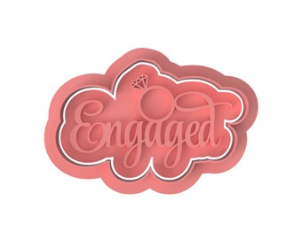 Proposal Engaged Cookie Embosser, Engagement Cookie Stamp, Fondant ...