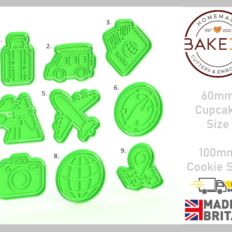 Travel Cookies - Etsy