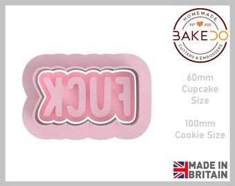 Curse Word Cookie Stencil. Cursive. - Etsy