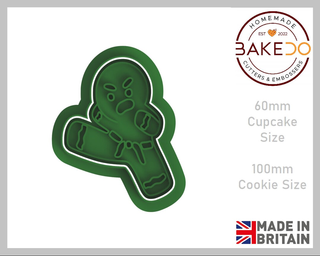 Ninja Gingerbread Man Cookie Cutter - Etsy