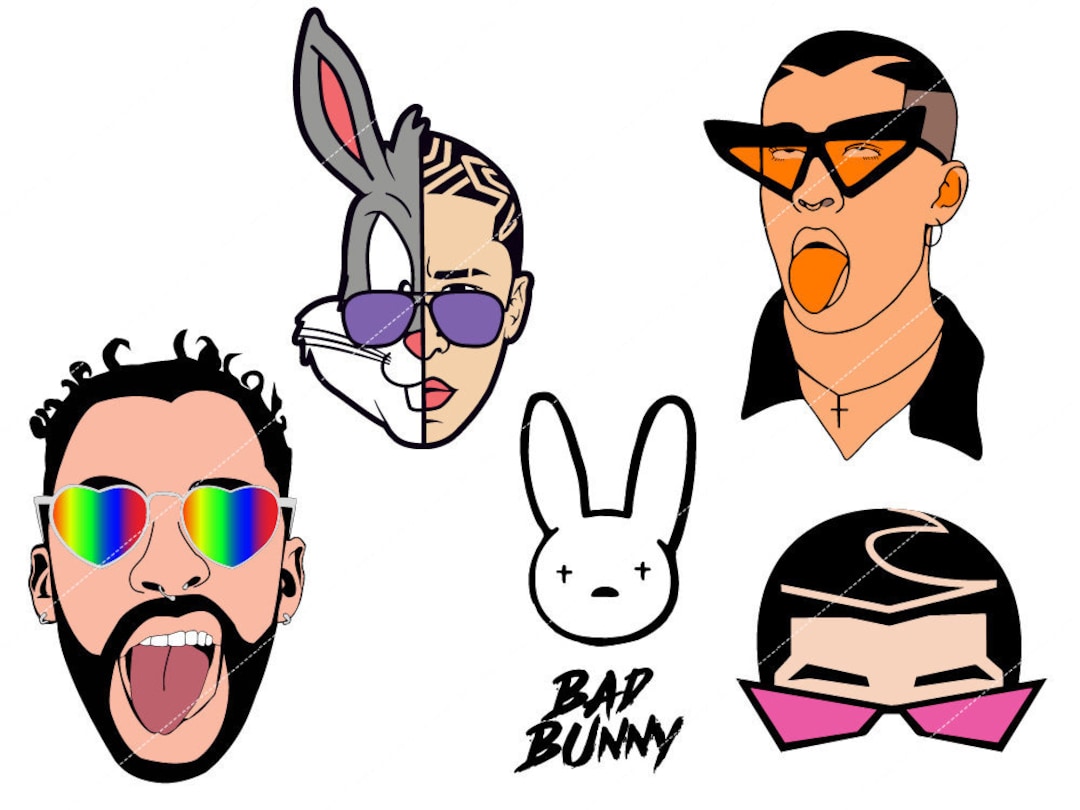 Bad Bunny Jpg, Svg, Png, Eps, Dxf, Un Verano Sin Ti Svg, Sad Heart Svg ...