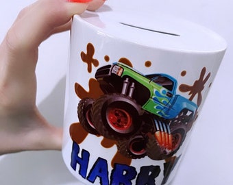 Monster Truck Coin Bank - Etsy
