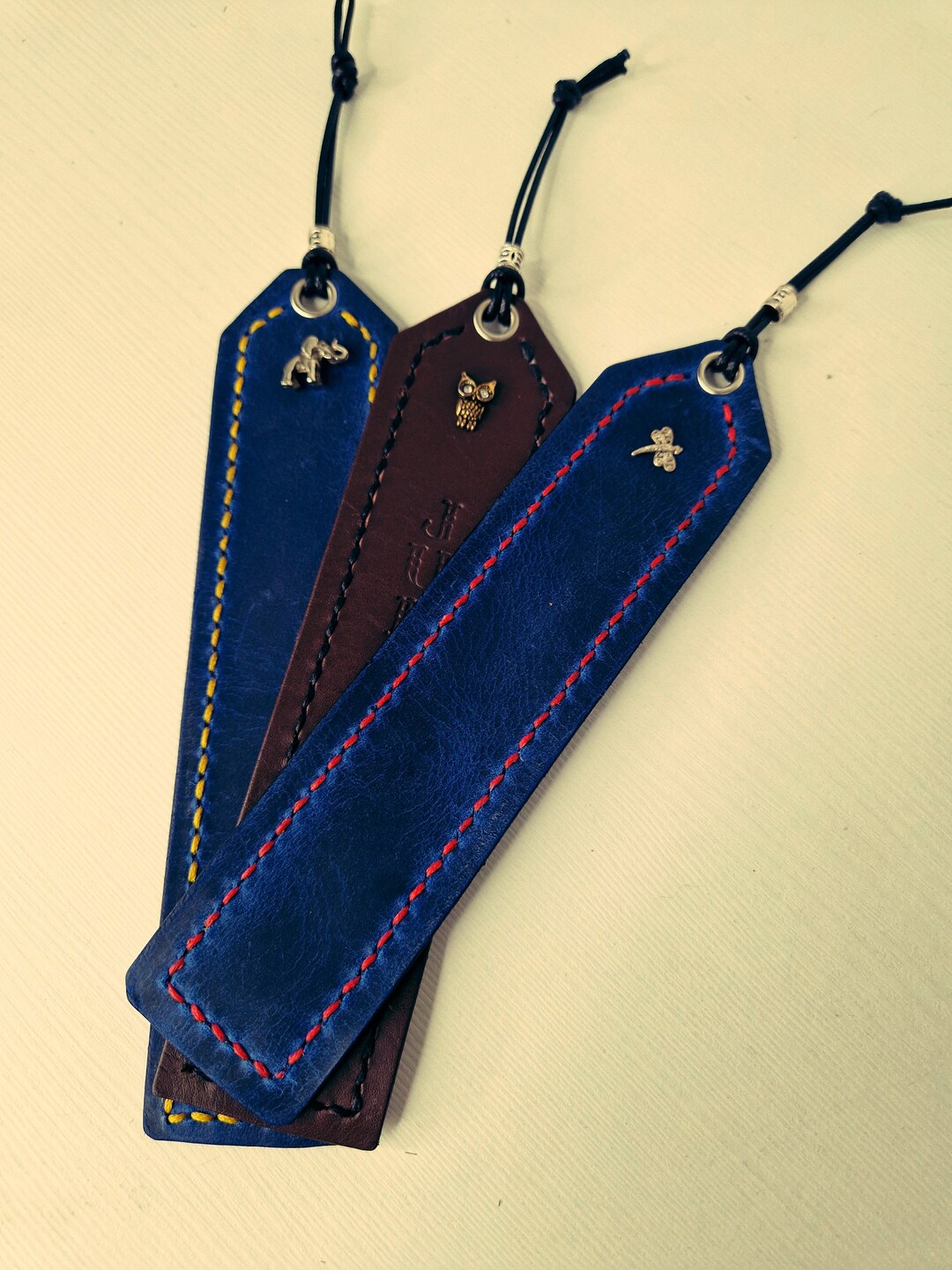 Personalized Bookmarks Made by Hand From Natural Leather - Etsy