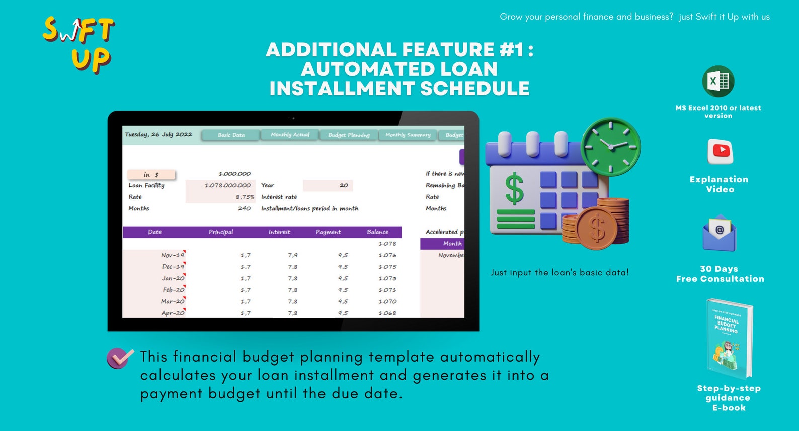 Automatic Excel Budget Template 10 Years Personal Budget - Etsy