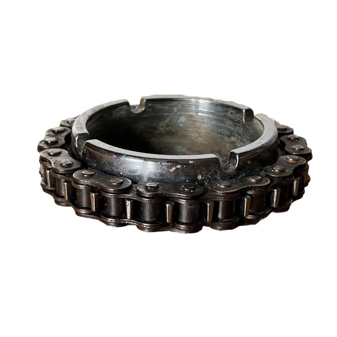 Metal Iron Cross Motorcycle Ashtray Handmade Metal Chain Style - Etsy