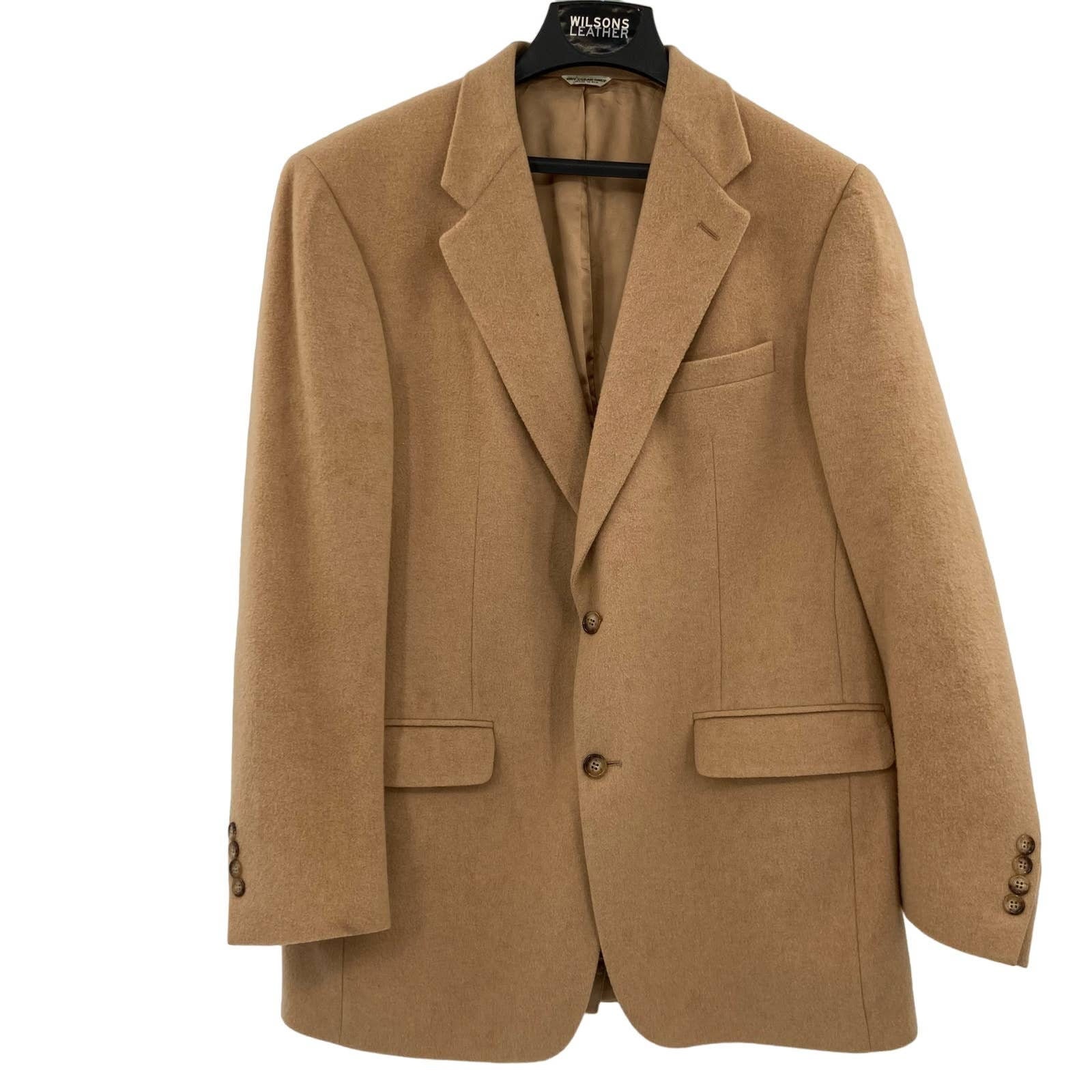 Vintage Bill Blass Black Label Camel Hair Tan Mens 42 Long Sport Coat