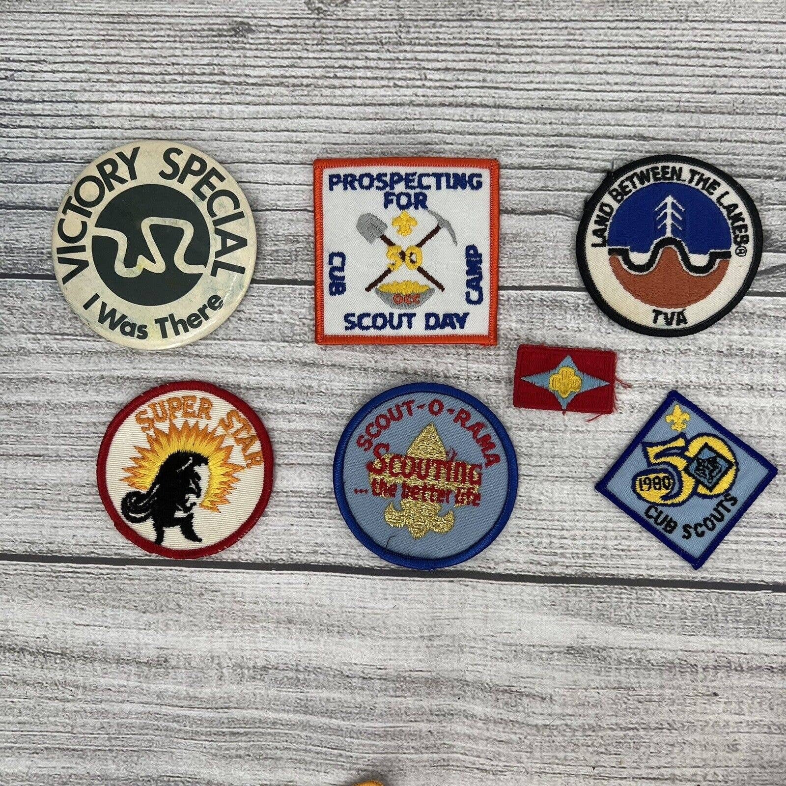 Lot of 6 Vintage Boy Scout Patches and Button Pin 50th Anniversary - Etsy
