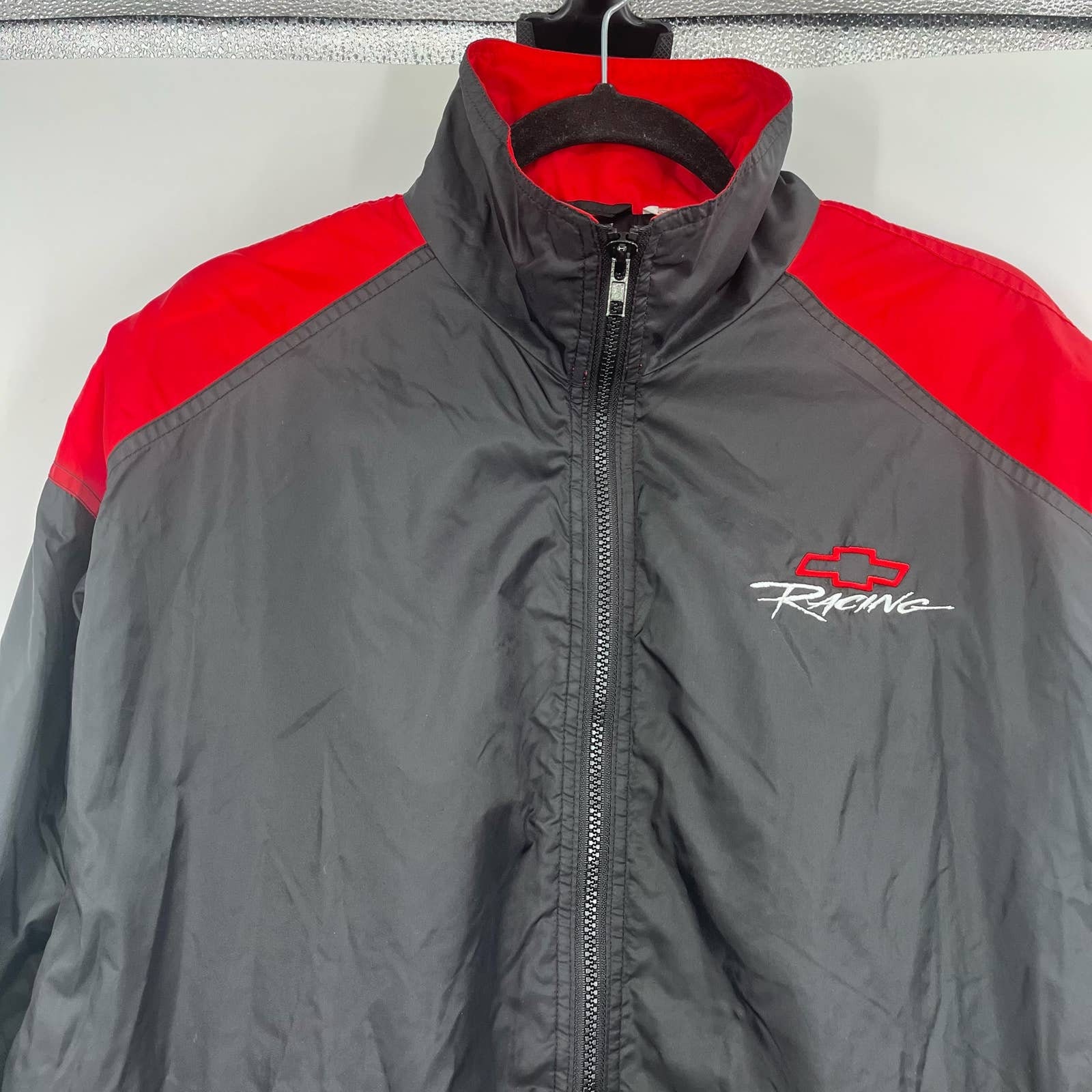 Vintage NASCAR Chevy Racing Jacket Checkered Flags Medium - Etsy