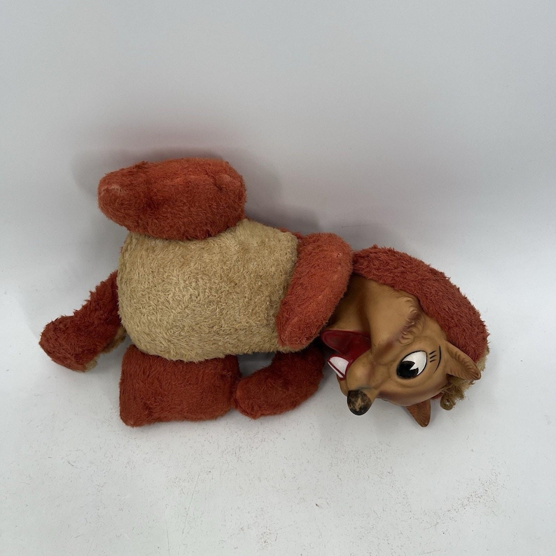 Rare Vintage 1950s Rushton Style Chipmunk Toy Plush Rubber Face Doll ...