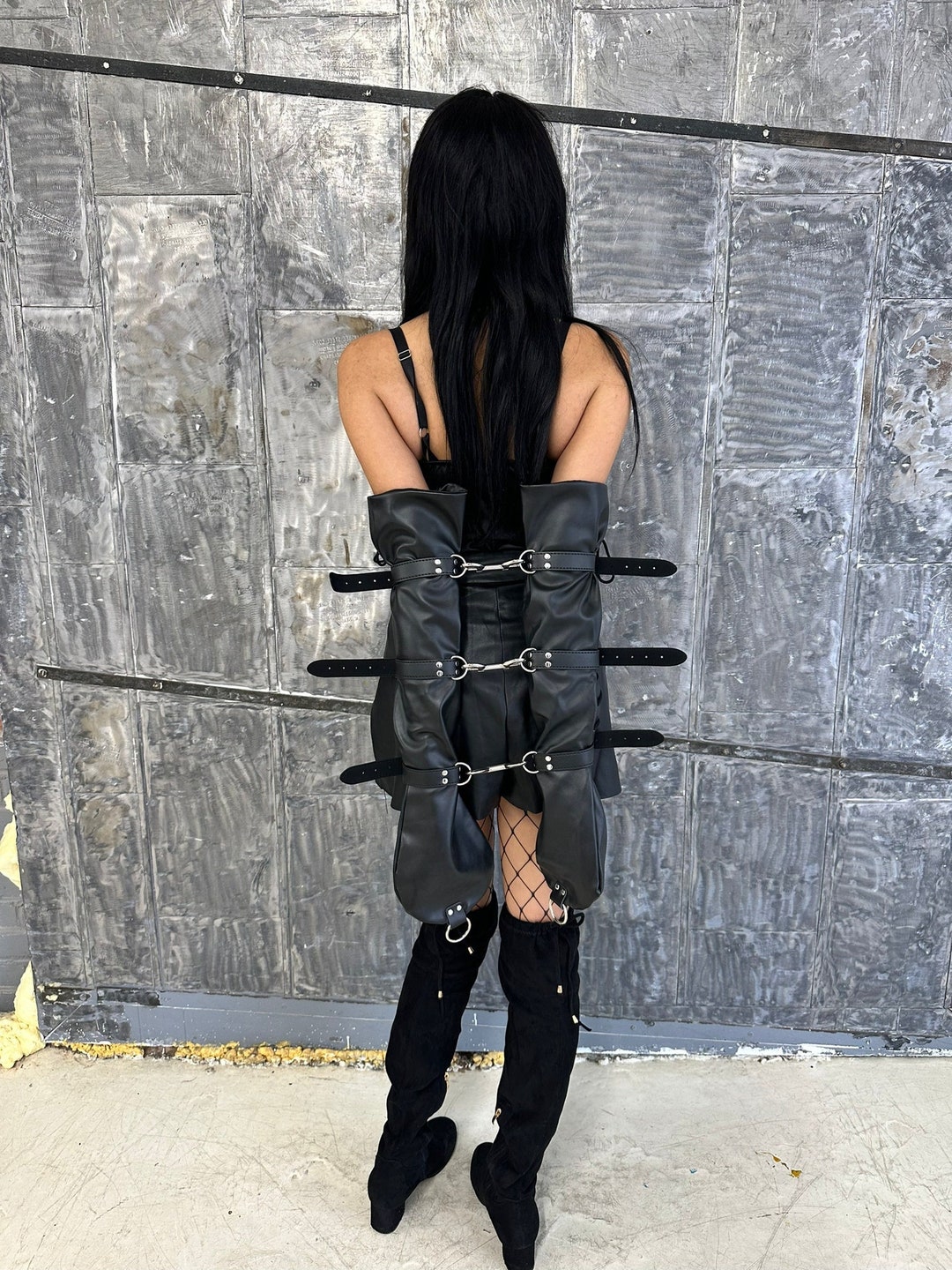 Bondage Arm Binder Gloves Bdsm Sex Toys Eco Leather Etsy