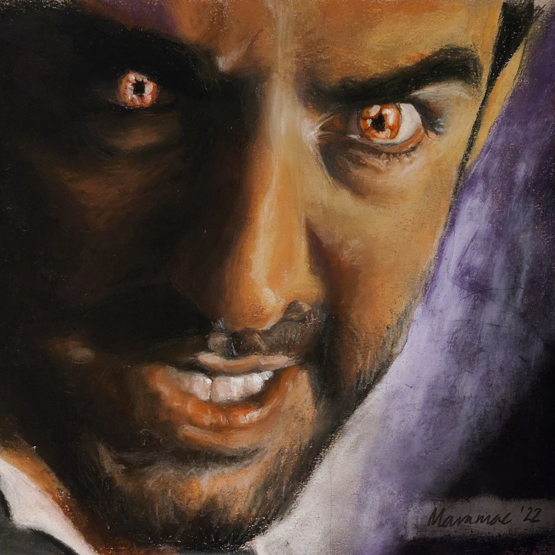 Devil Eyes, Lucifer Fanart, Original Painting - Etsy