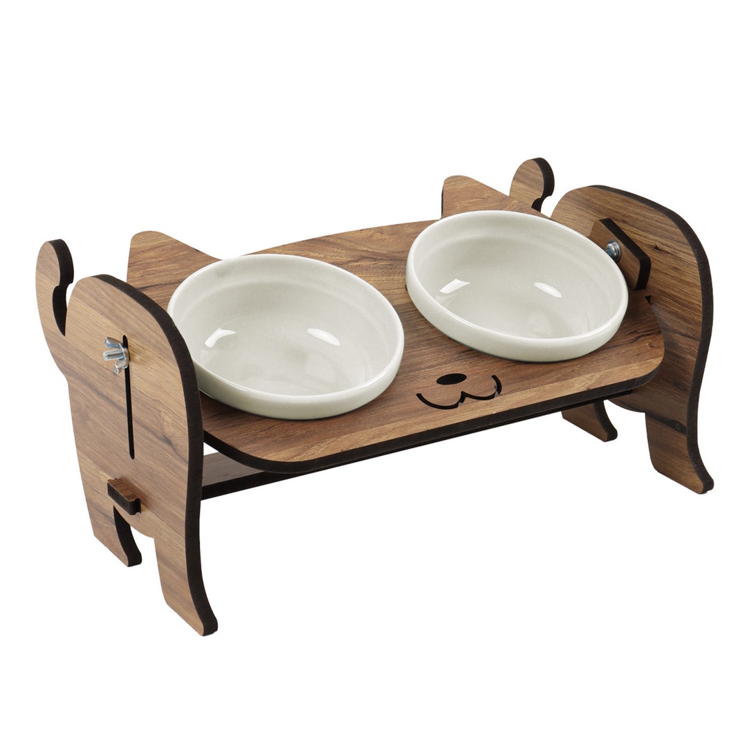 Elevated Customized Pet Food Stand - Etsy