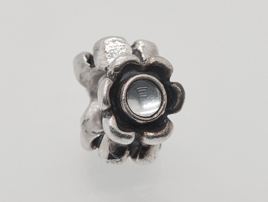 Authentic Pandora Morning Glory Ribbon With Moonstone 790279MS Charm ...