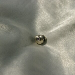 Pre-owned Authentic Pandora Smooth Heart Charm 790137 & Heart 790134PCZ ...
