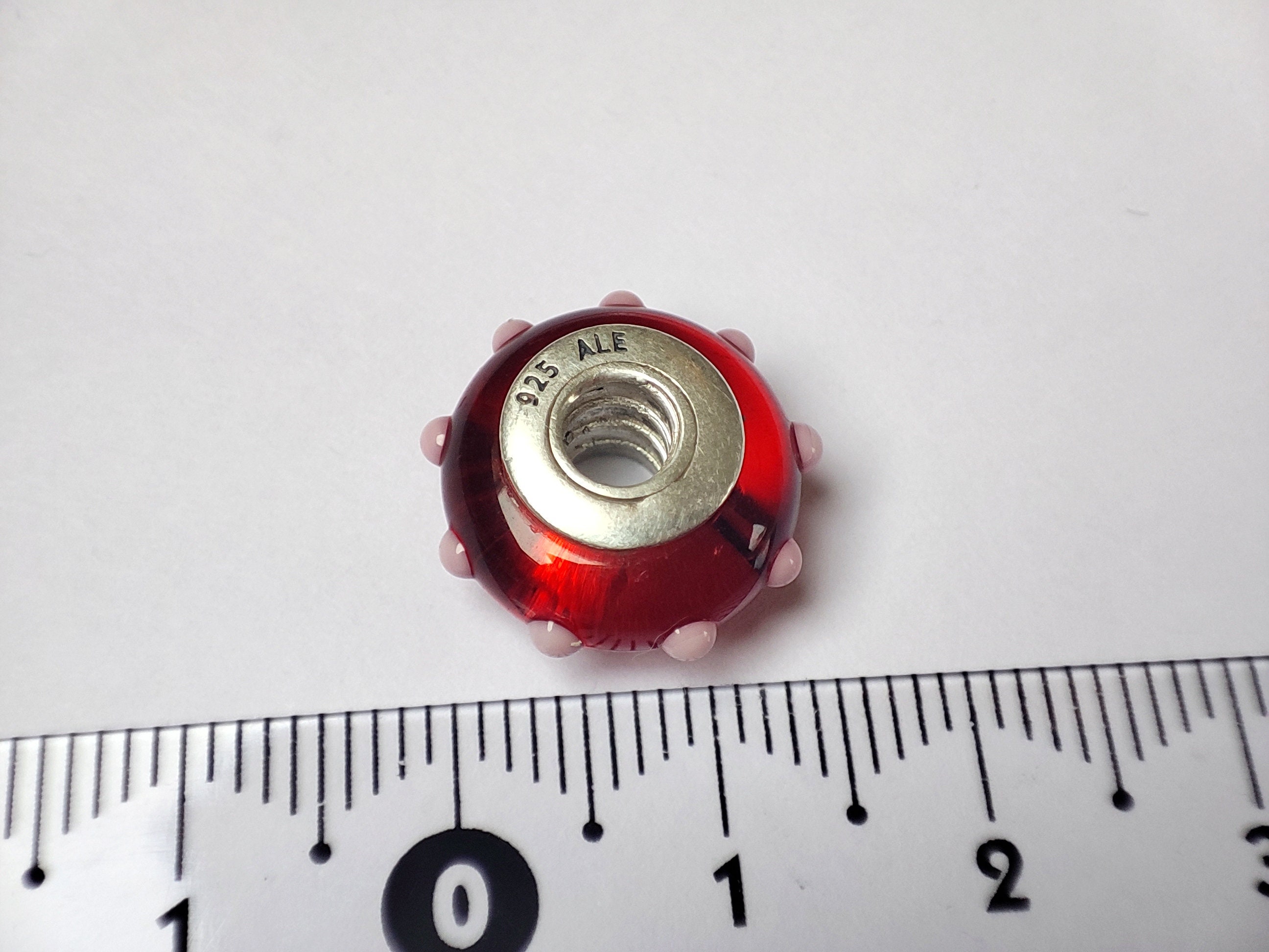 Pandora red murano glass bead store