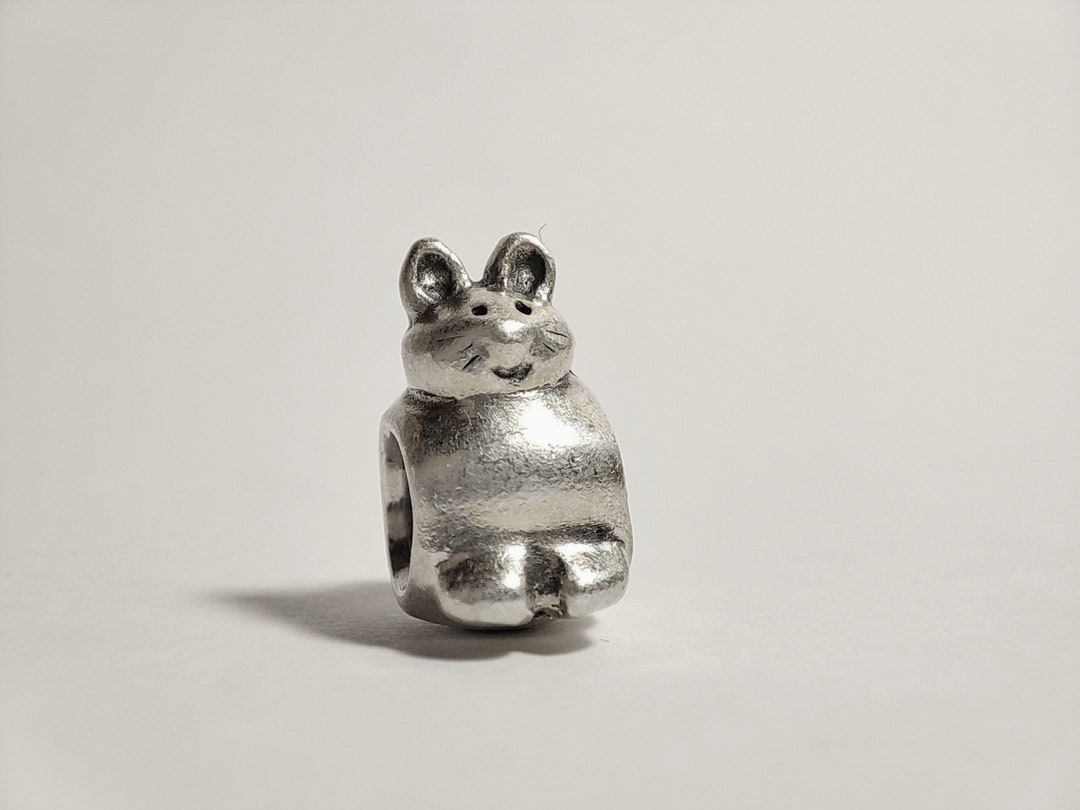 Authentic Pandora Cat 790284 Charm, Sterling Silver Pre-owned Retired ...