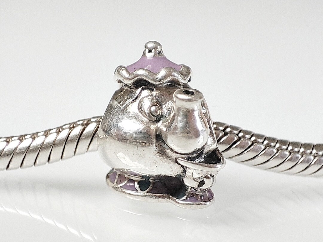 Authentic Pandora Disney Mrs. Potts With Chip 792141ENMX Charm, Pre ...