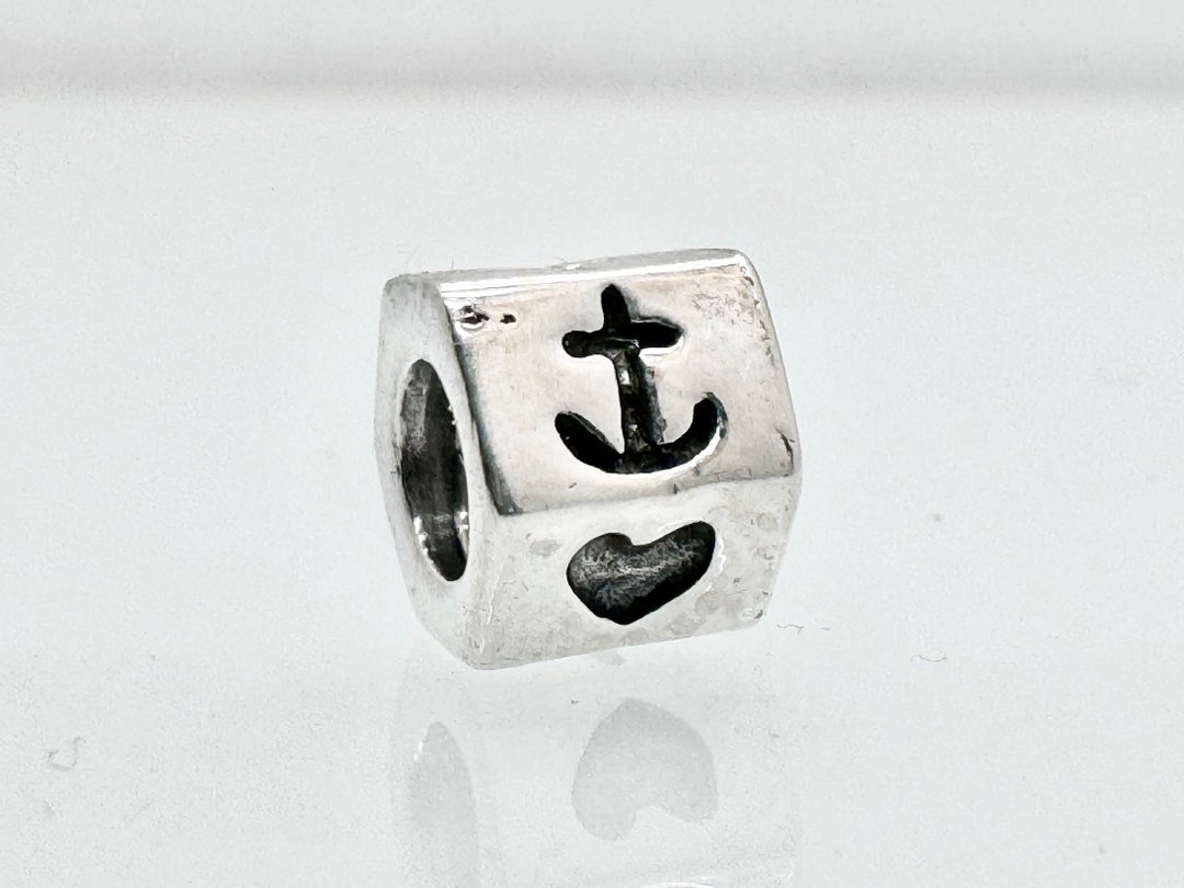 Authentic Pandora WITHOUT STAMP Faith Love Hope (cross, Heart, Anchor ...