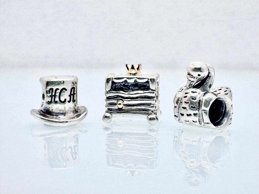Authentic Pandora Hans Christian Andersen Charms Set: HCA Top Hat, “the ...