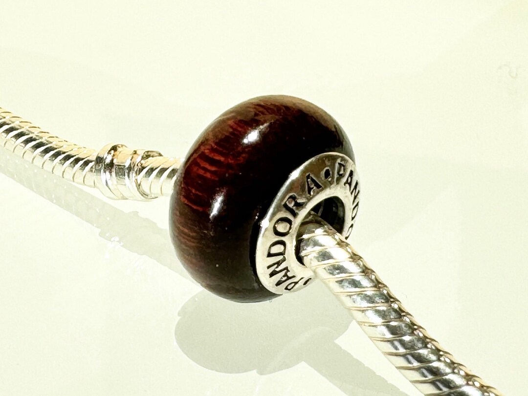 Authentic Pandora Coracao De Negro Wood Charm 790704, 925 Sterling ...