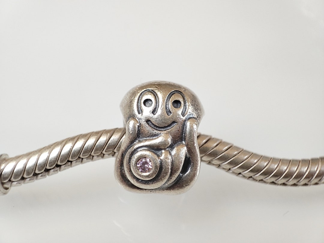 Authentic Pandora Octopus With Pink Cubic Zirconia Gem - Etsy